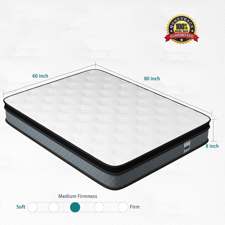 8 Inch Queen Mattress Memory Foam Springs Twin Foam Layer Mattress in a ...